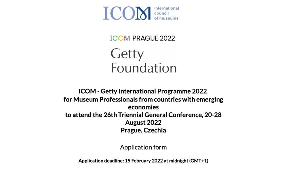 Getty Foundation - ICOM ICR - ICOM ICR Getty Foundation - ICOM ICR - ICOM ICR